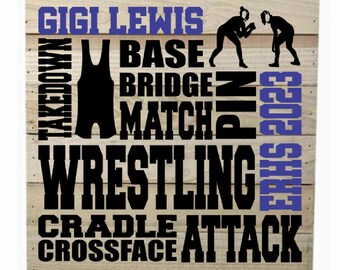 Large Wrestler Sign - Etsy