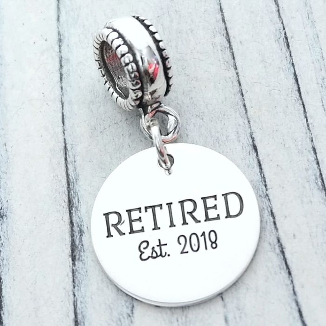 Retired Retirement Theme Personalized Custom Engraved Sterling - Etsy