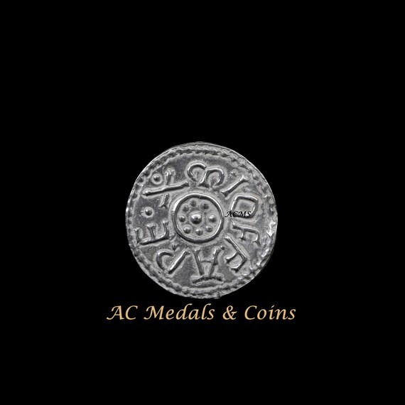 King Offa of Mercia Penny Copy Coin Solid Sterling Silver - Etsy