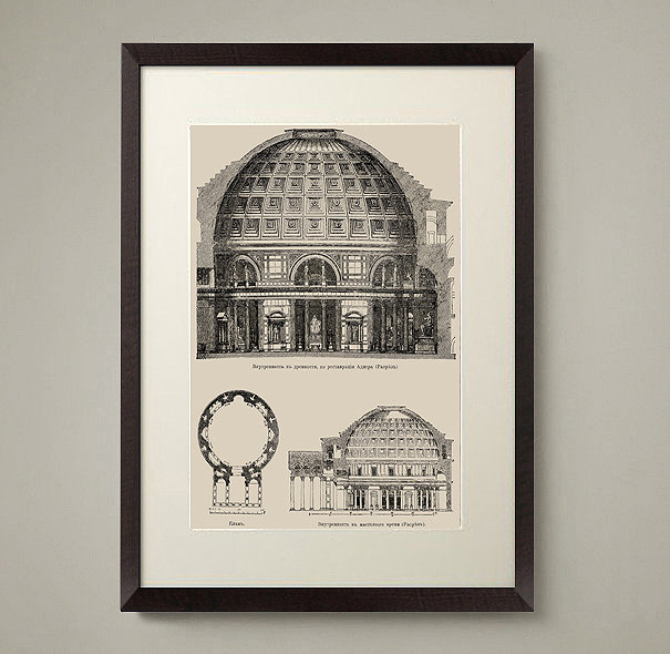 4 Set Classic Architecture Art Prints. Nice Architectural | Etsy