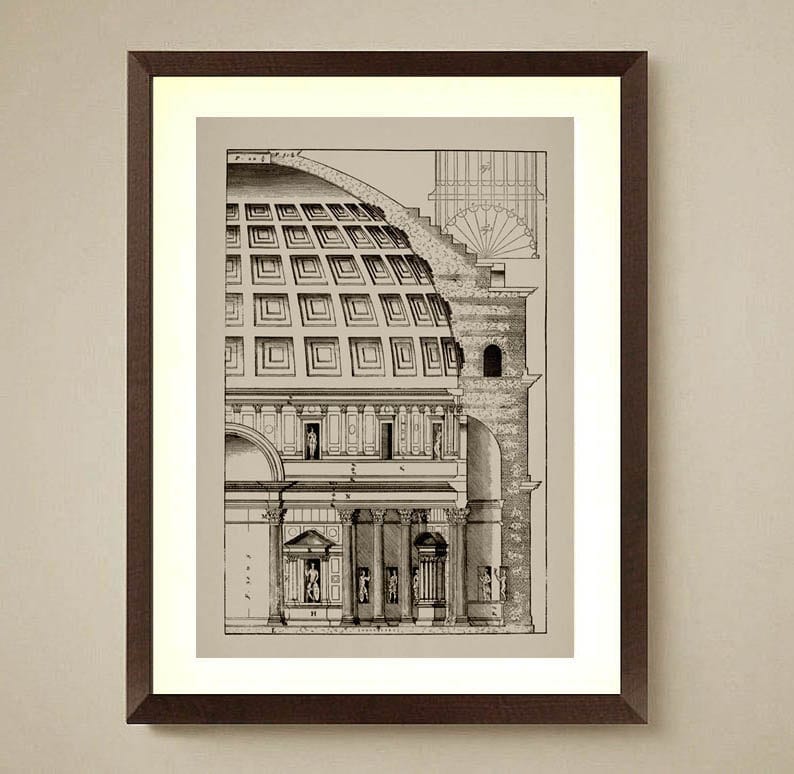 4 Architecture Art Prints. Nice Classic Architectural Decor - Etsy