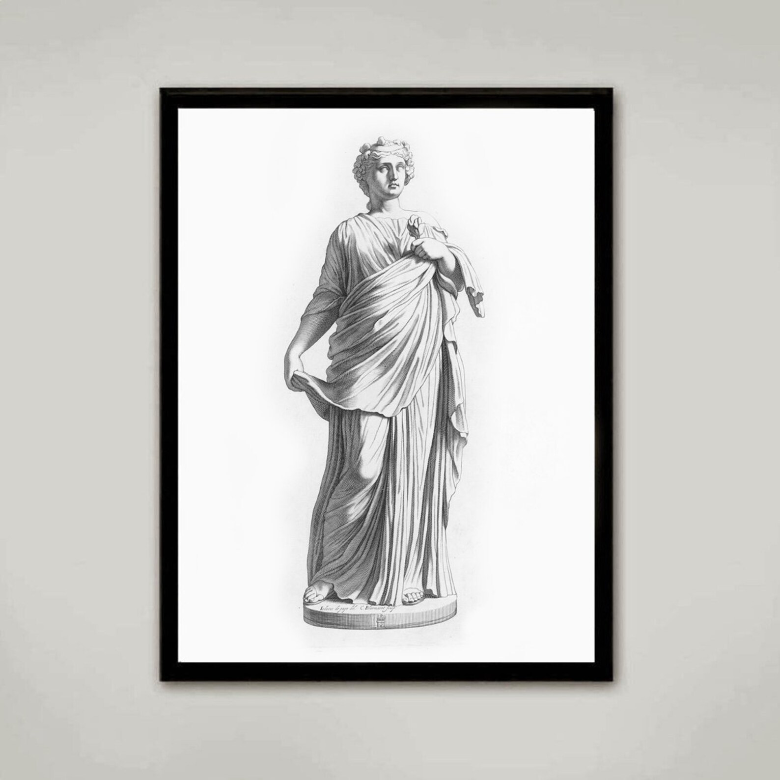 6 Engravings Greek Figures, Greek Female Drawings, Neoclassical Art ...
