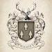 CUSTOM Family Crest-wedding Crest-surname Coat of Arms BIG CREST Home ...