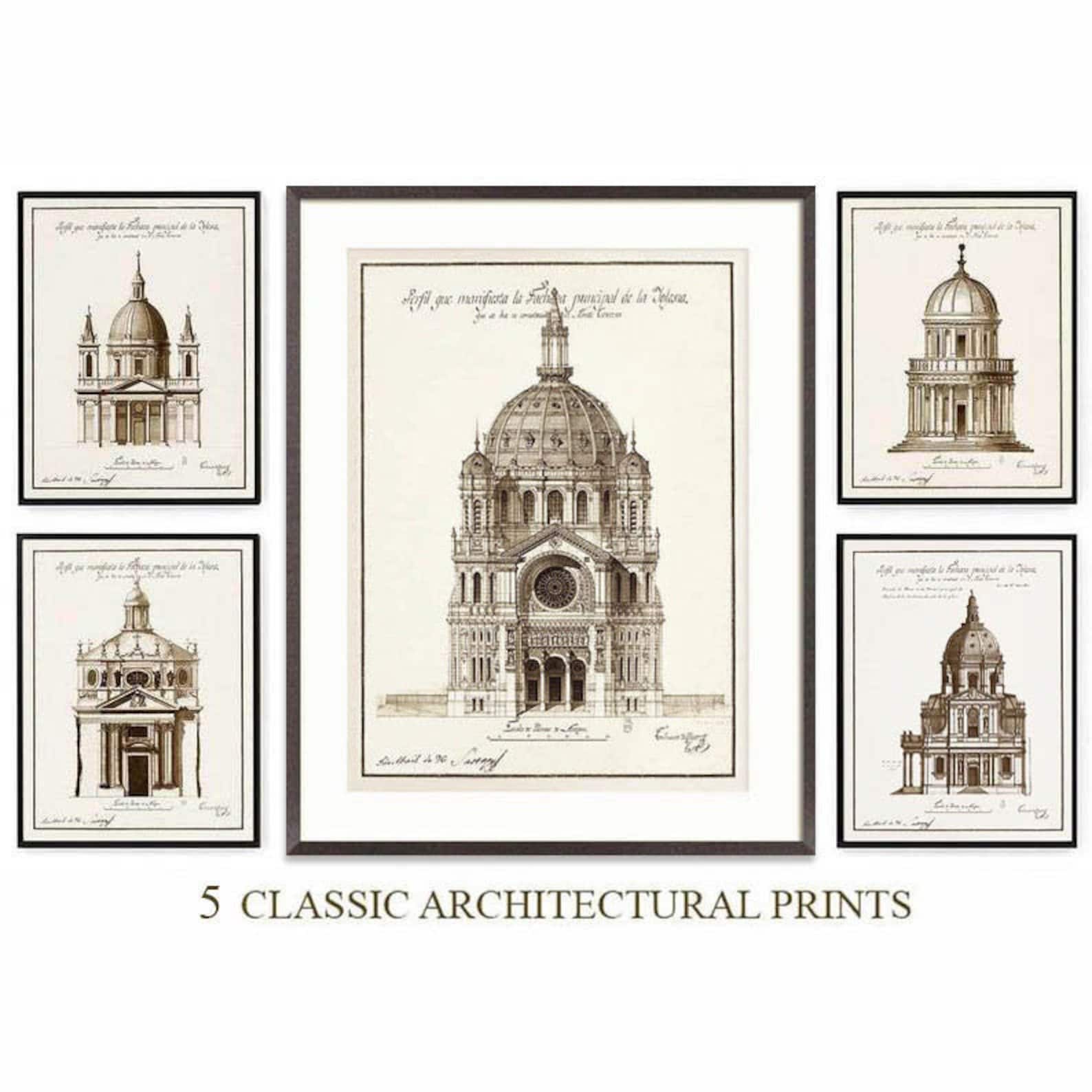 Architecture Art Prints Classic Architectural Prints - Etsy