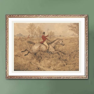 Fox Hunting Prints 2 Set, Fox Hunting Wall Art, Horse Prints, Fox Hound ...
