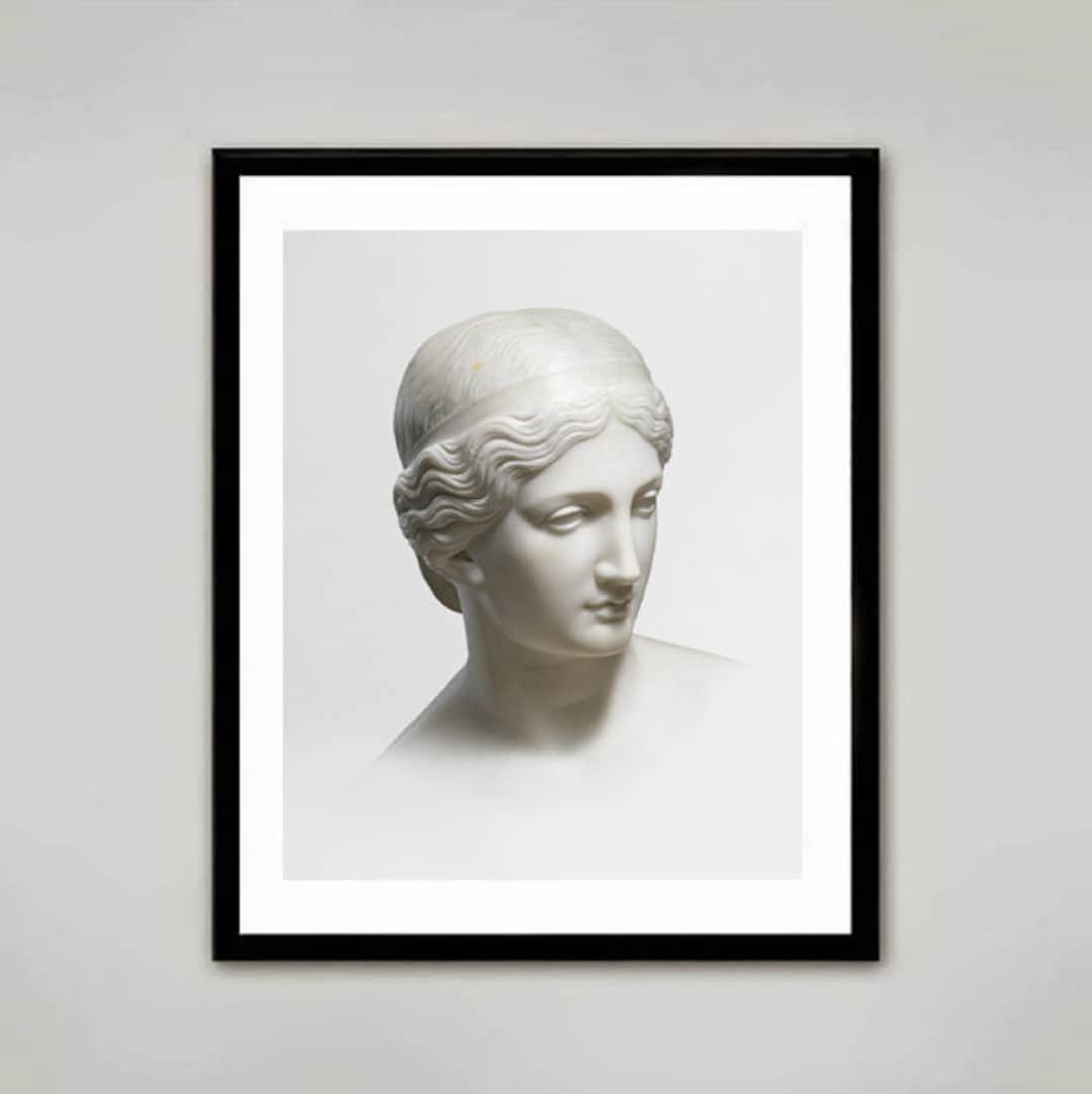 Greek Woman Bust Print, Neoclassical Art, Ancient Sculpture - Etsy