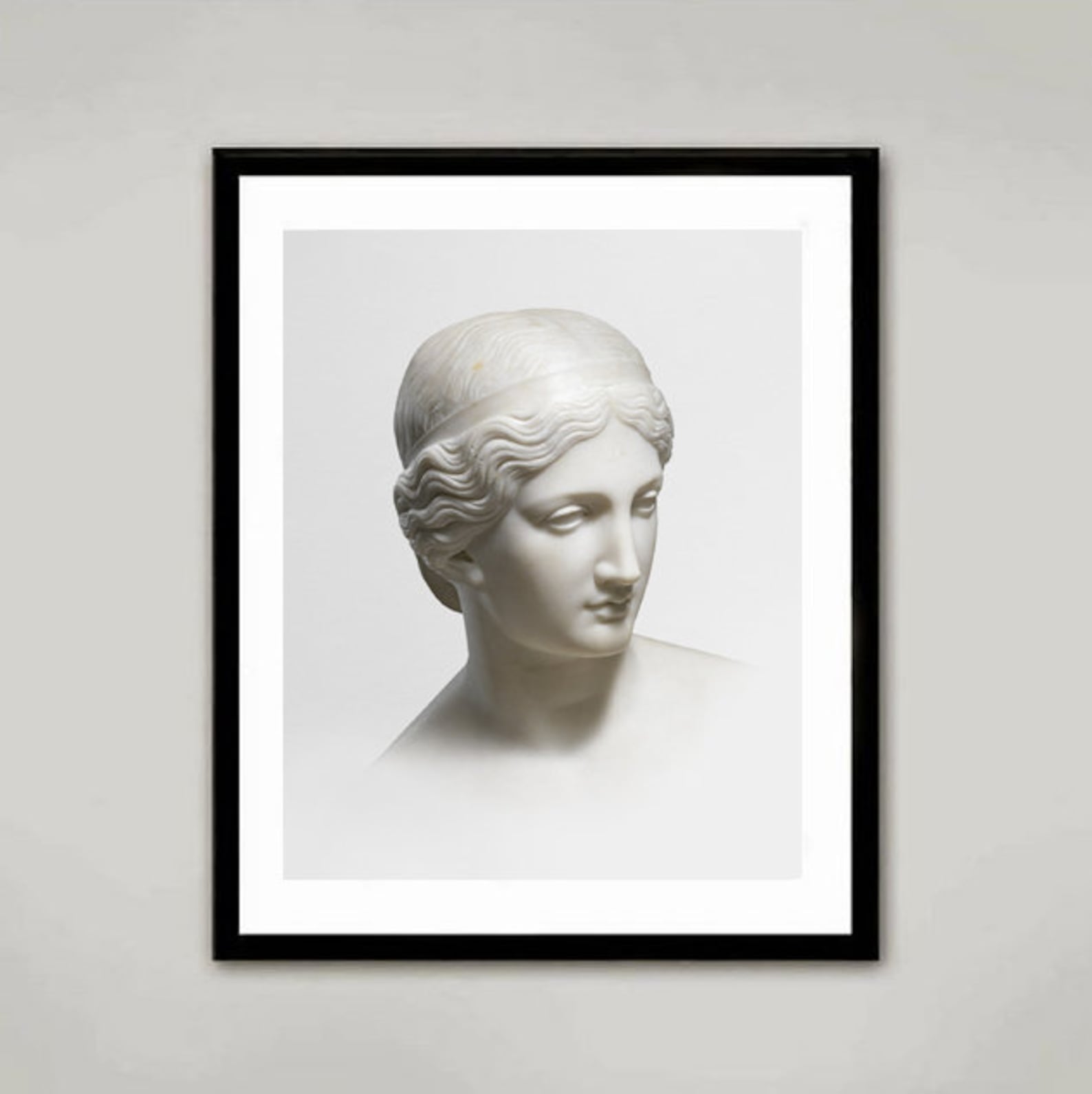 Engraving Greek Bust Female Sculpture Neoclassical Art - Etsy