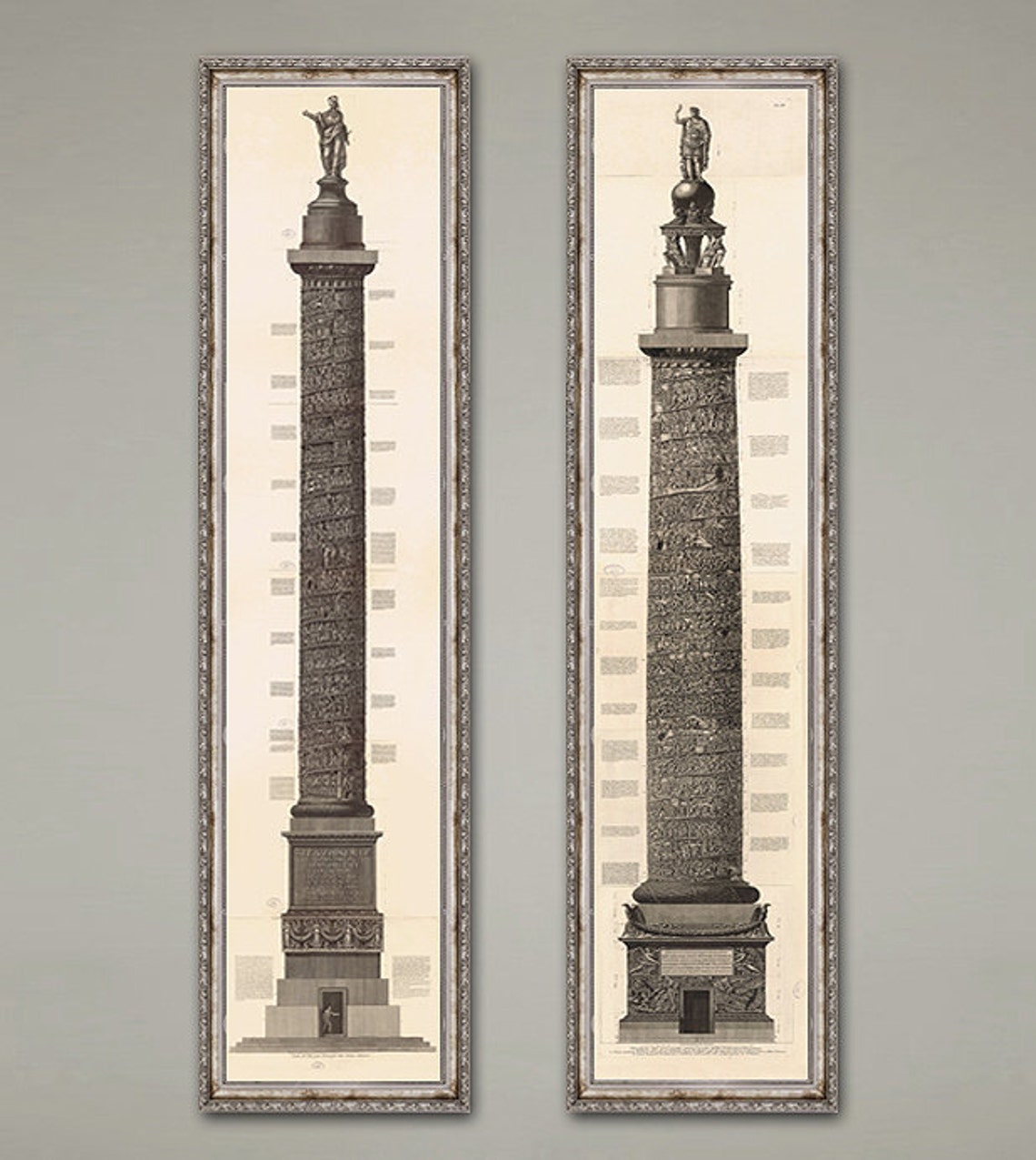 BIG Trajan's Column Etchings Art Print Ancient Roman - Etsy