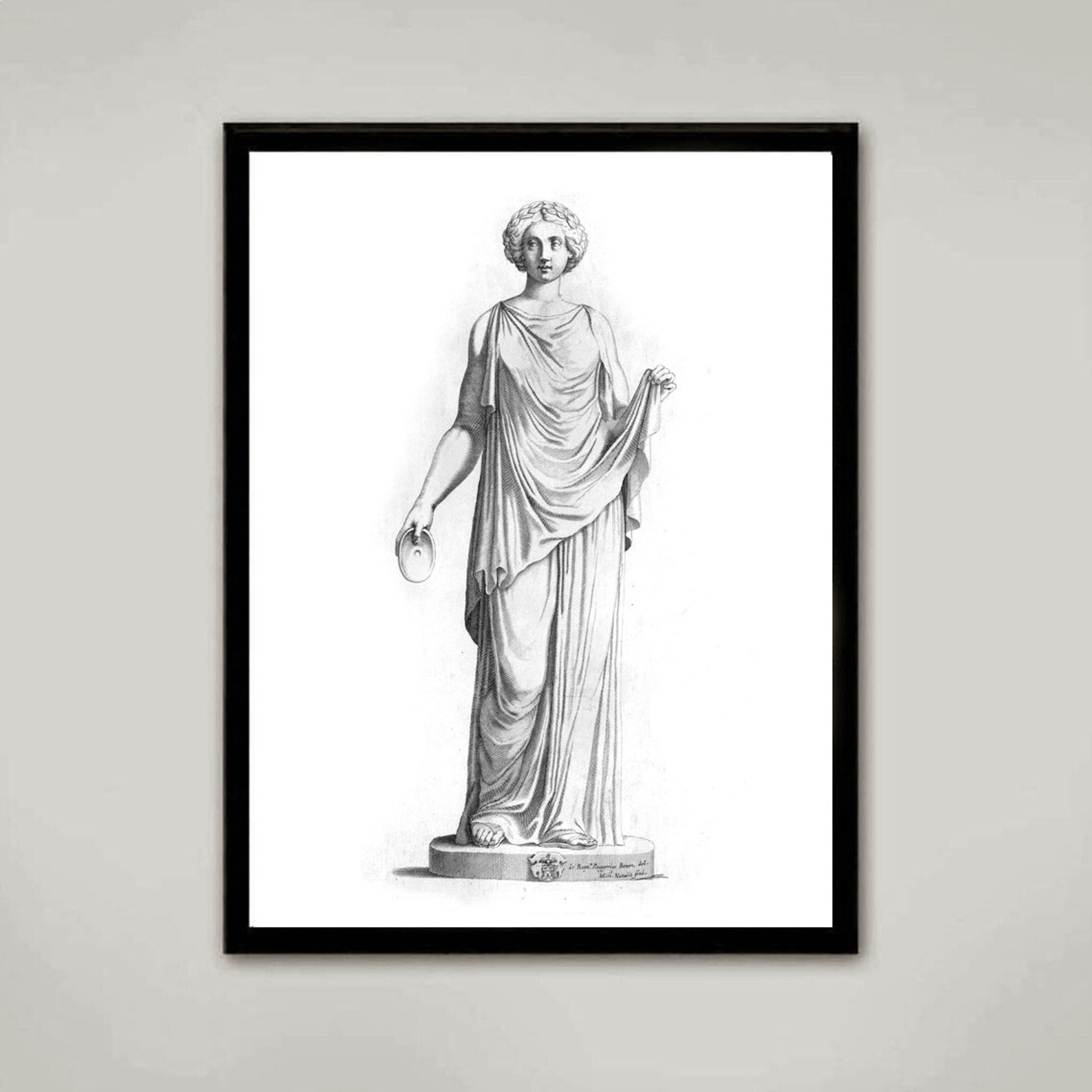 6 Engravings Greek Figures Greek Female Drawings - Etsy