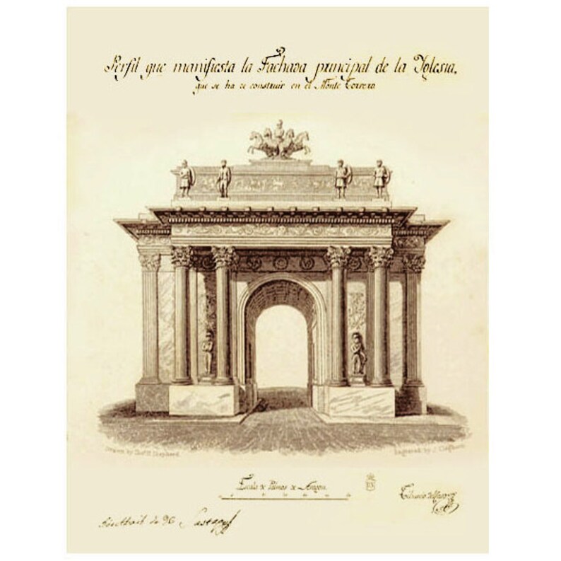 4 Set Classic Architecture Art Prints. Architectural Decor for - Etsy