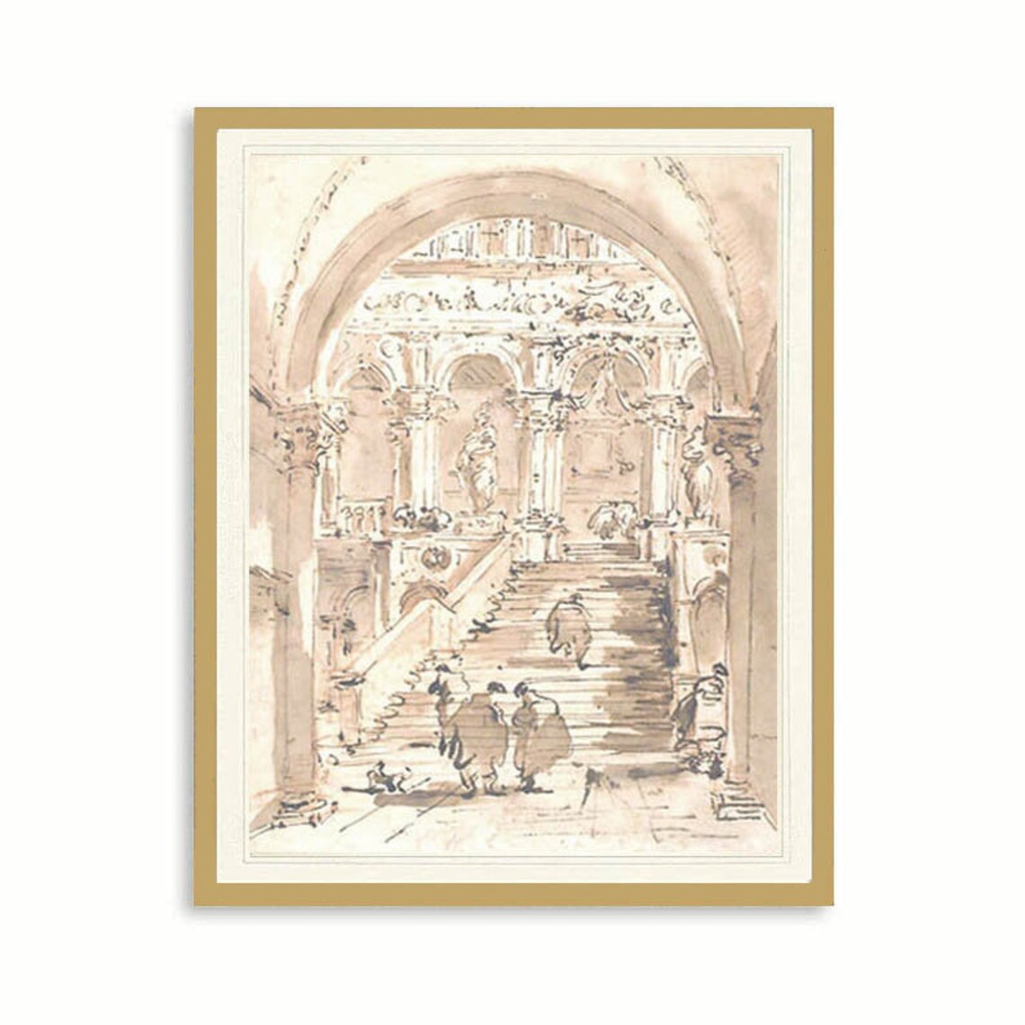 3 Set Vintage Drawing Art Prints. 1700's Architectural | Etsy