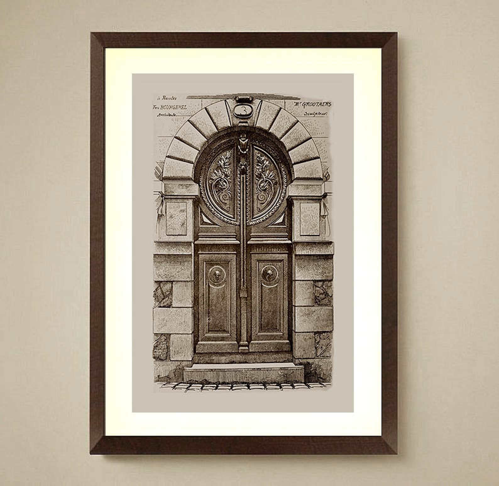 2 Set Arch Doors, Architecture Drawings, Architectural Prints, Classic ...