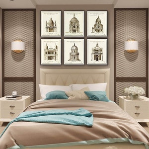 Architecture Prints, Antique Drawing Architecture, 6 Classic ...