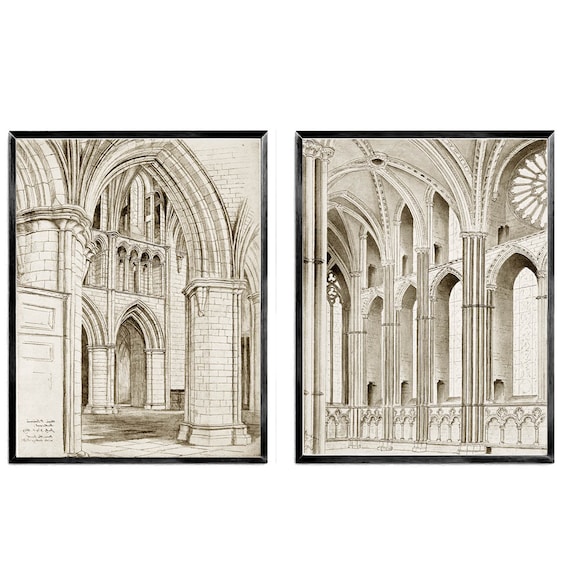 Medieval Architecture Drawing