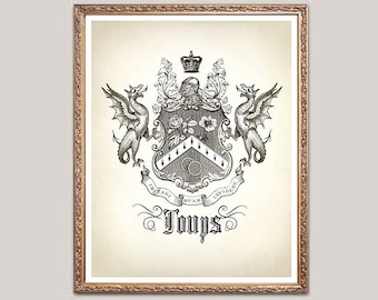 Sheehan Family Crest Print - Etsy