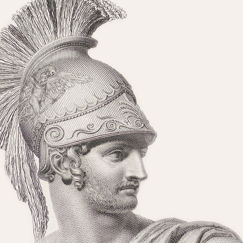 Engraving Roman Figure, Male Sculpture, Neoclassical Art Prints ...