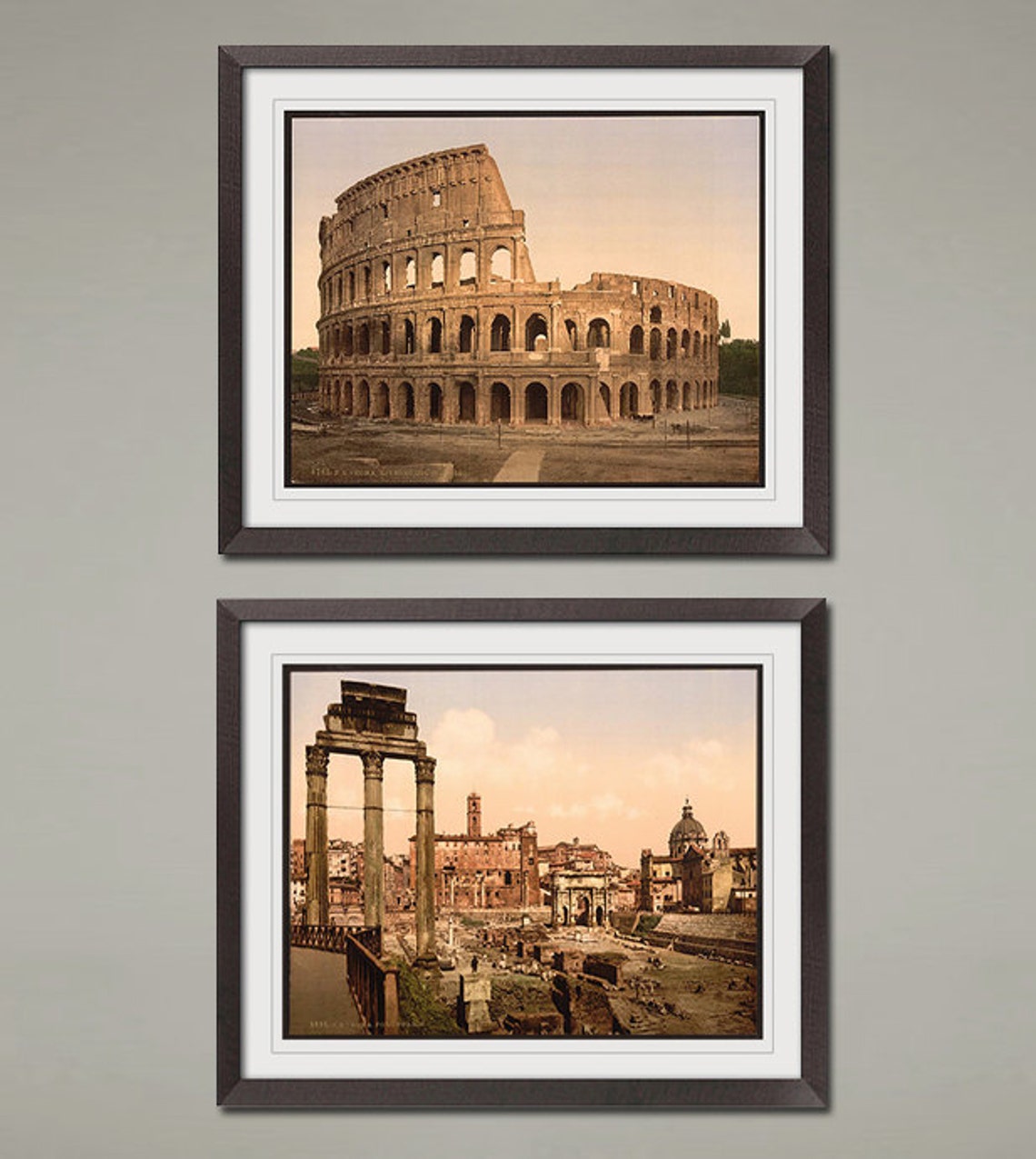 Ancient Rome Italy Photo Chrome Photo Art Print Set of 2 | Etsy