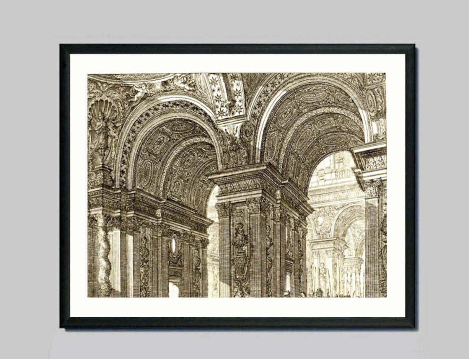 Architecture Prints Set, Roman Arch Sketch, Vintage Home Decor - Etsy