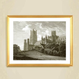 4 Set Vintage Drawing Prints. European Architectural Sketch, Engravings ...