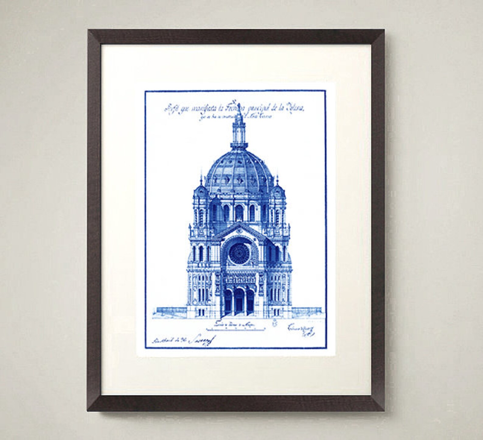 Architecture Prints in Blue Classic Architecture Art All 6 - Etsy