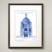 Architecture Prints in Blue, Classic Architecture Art, All 6 PRINTS for ...