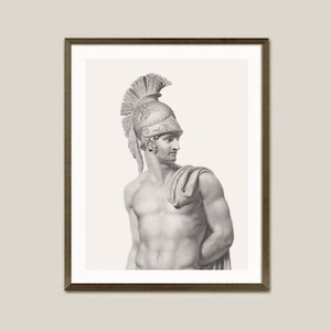 Engraving Roman Figure, Male Sculpture, Neoclassical Art Prints ...