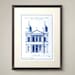 Architecture Prints in Blue, Classic Architecture Art, All 6 PRINTS for ...