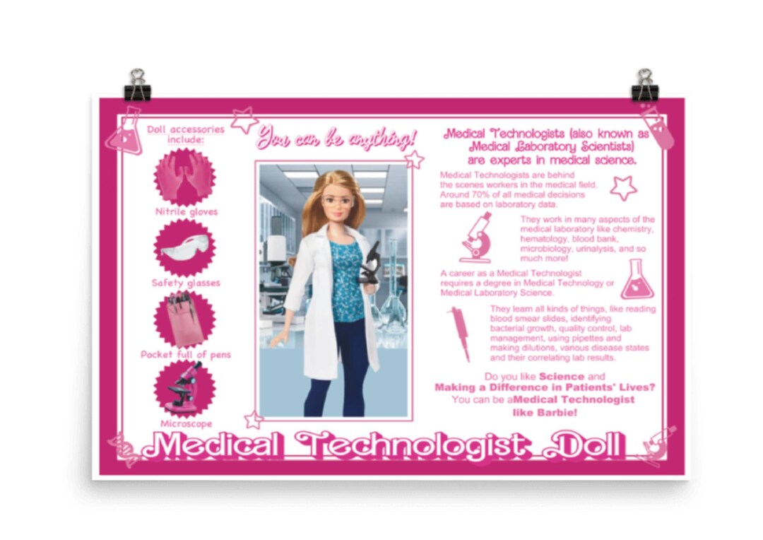Lab Week 2024 Medical Technologist Doll Info Poster - Etsy Portugal