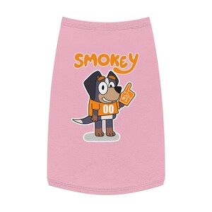Pet Tank Top Bluey Style Art Version of Smokey Dog - Etsy