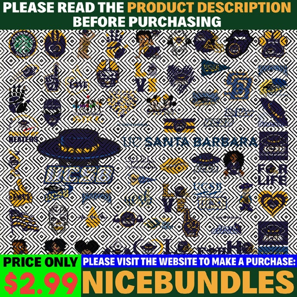 Svg University of Santa Barbara Logos - Etsy