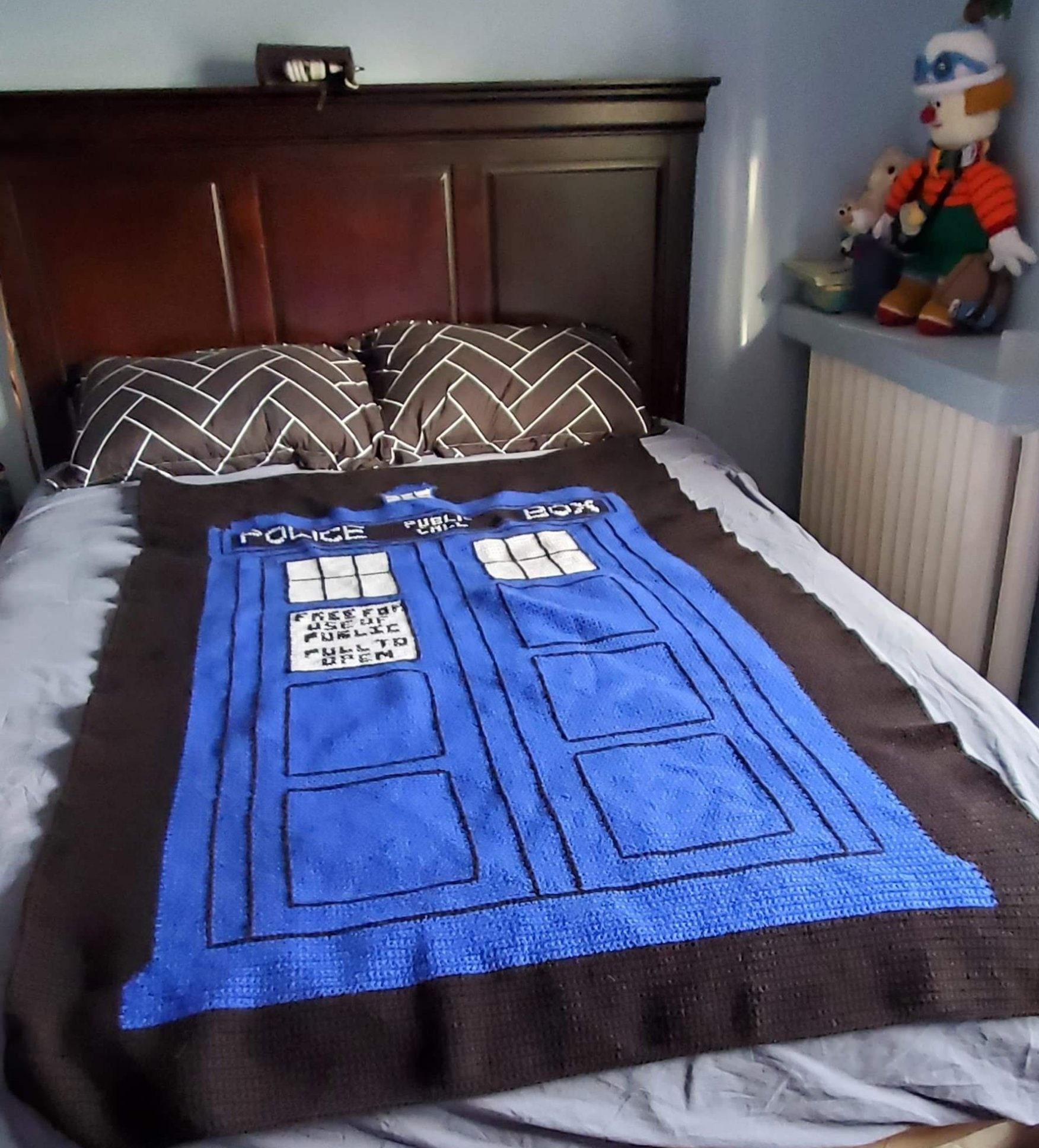 TARDIS Blanket - Etsy