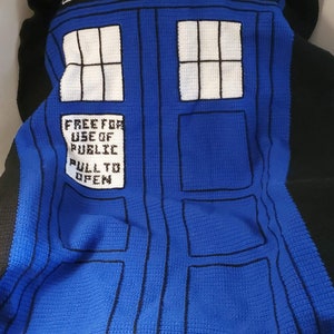 TARDIS Blanket - Etsy