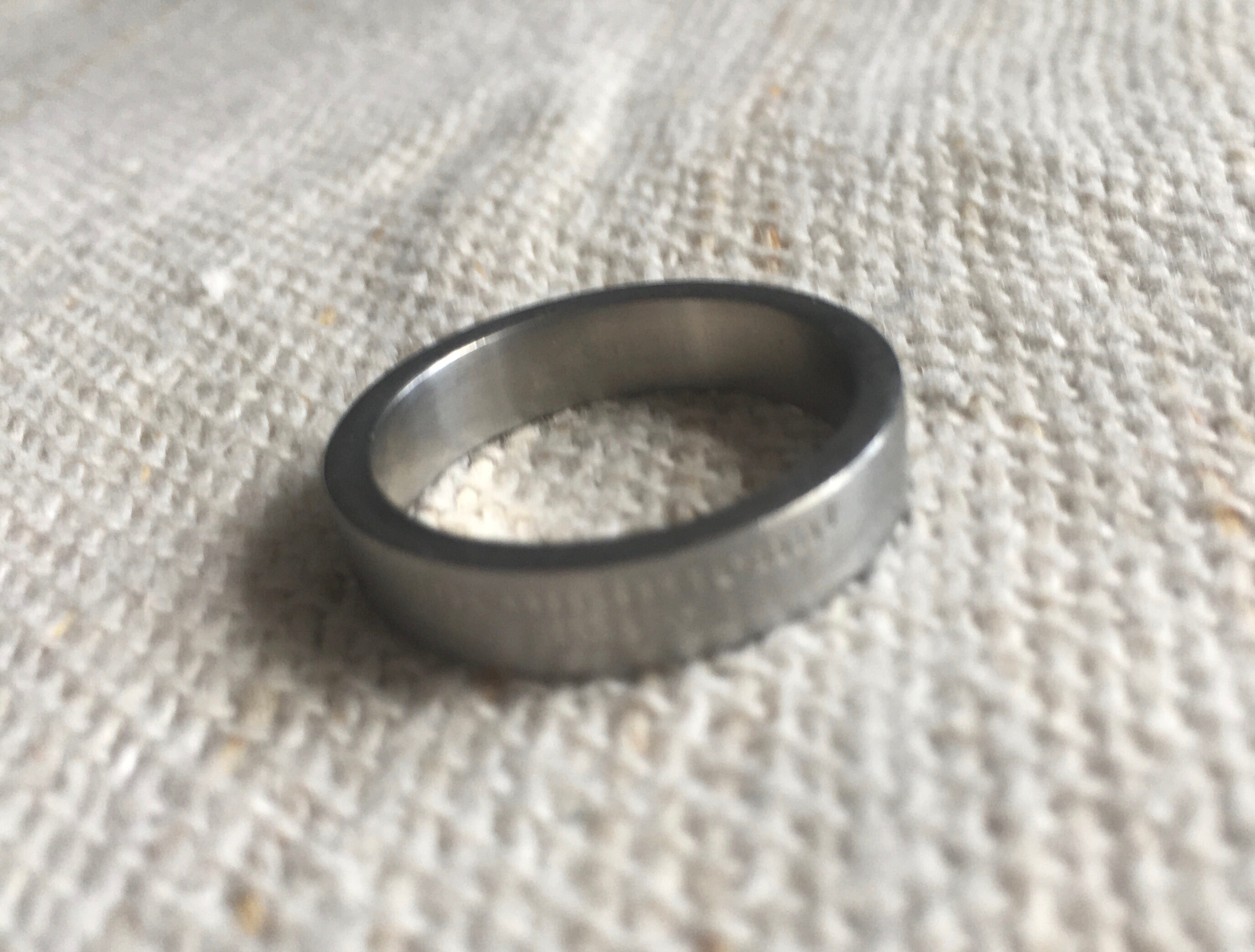 Tumbled Recycled Steel Rings - Etsy UK