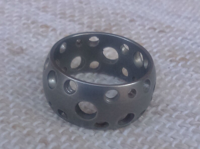 Tumbled Recycled Steel Rings - Etsy UK