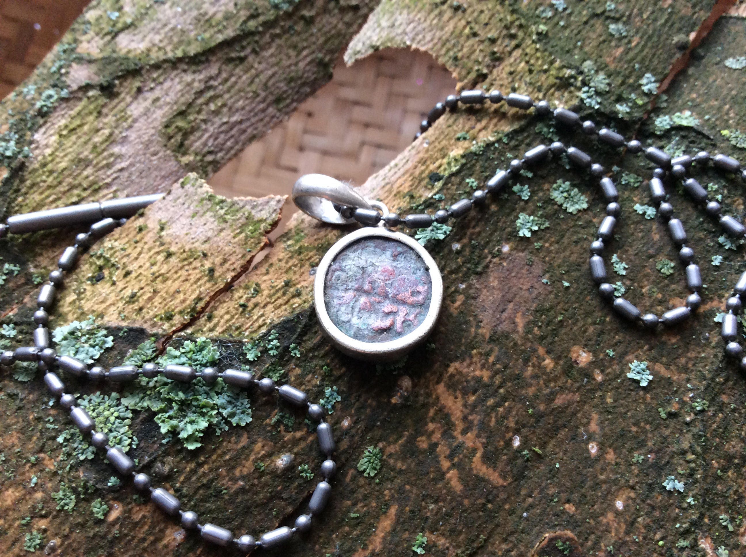 Pendants Copper Mogul Coin Held in Silver 925 - Etsy