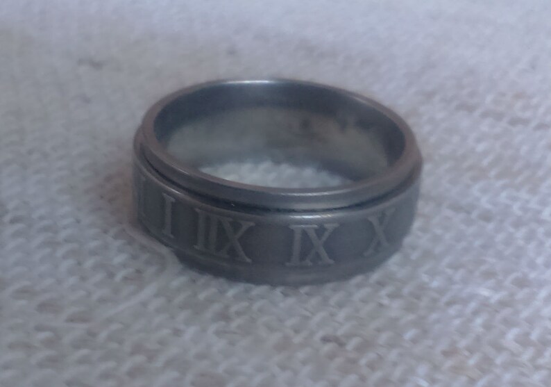 Tumbled Recycled Steel Rings - Etsy UK