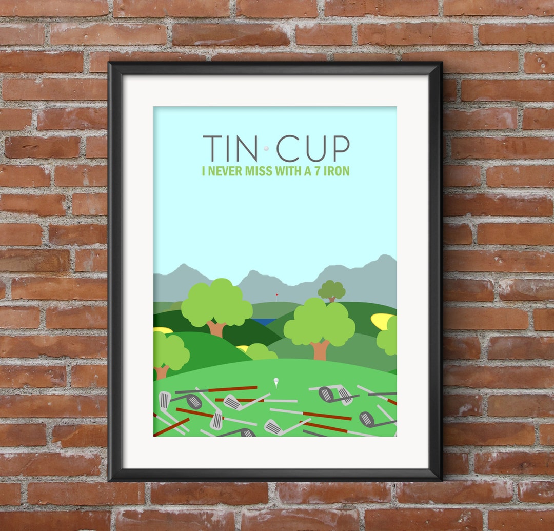 Tin Cup Minimalist Movie Poster With Quote 5 Printable Files - 16x20 ...