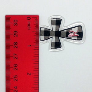 Black Buffalo Check Custom Lead Letter Markers With Initials Annotated ...