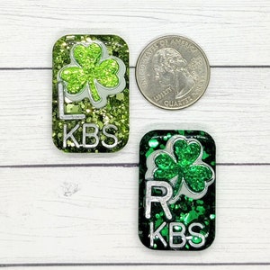 Shiny Shamrock Custom Glitter Xray Markers With Initials - Etsy