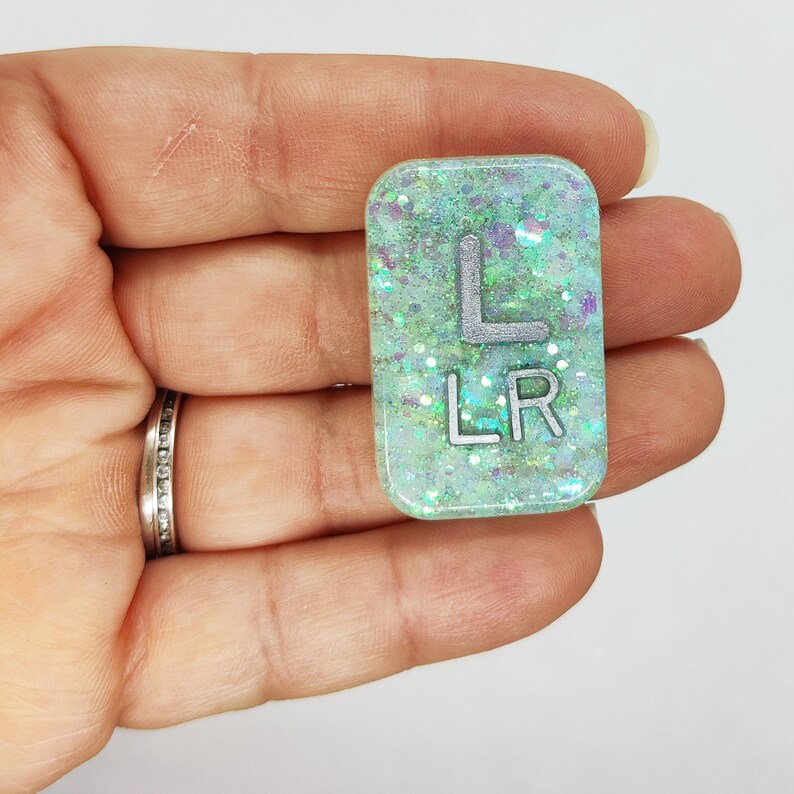 Sherbert Glitter Lead Letter X-ray Markers With Initials - Etsy