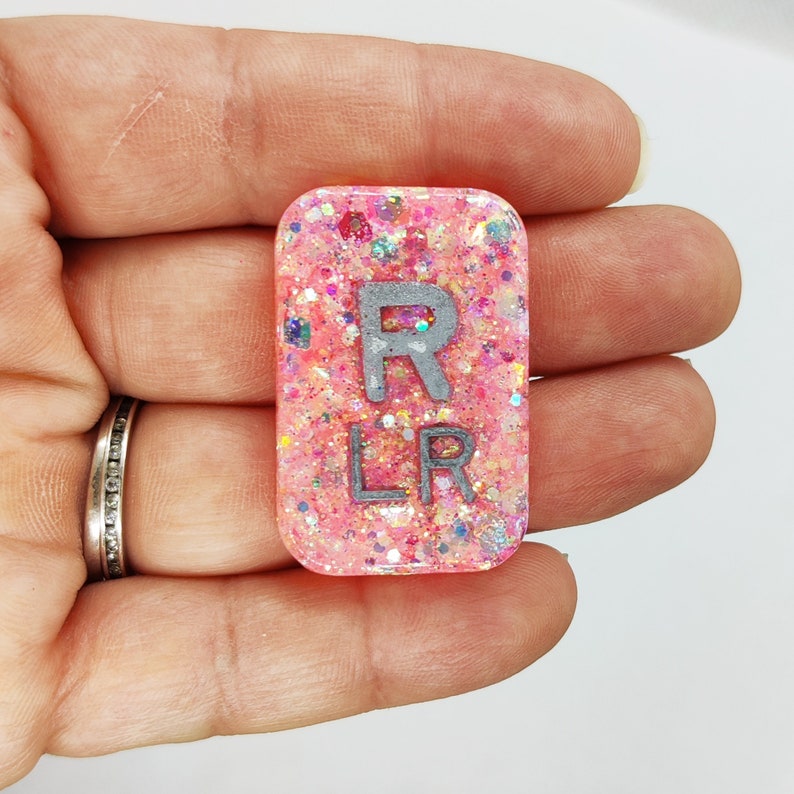 Sherbert Glitter Lead Letter X-ray Markers With Initials - Etsy