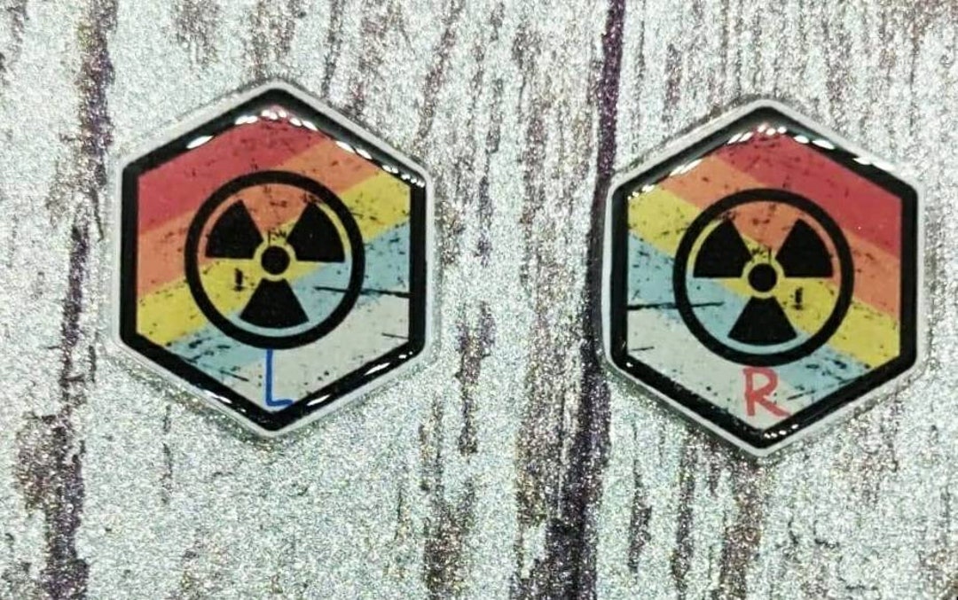 Colorful Hexagon Radiation Symbol Custom Lead Letter Xray Markers With ...