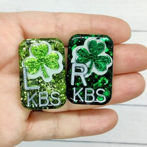 Shiny Shamrock Custom Glitter Xray Markers With Initials - Etsy