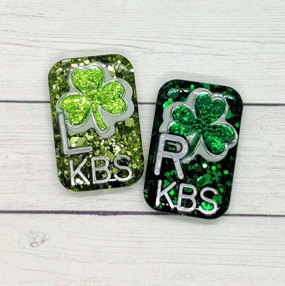 Shiny Shamrock Custom Glitter Xray Markers With Initials - Etsy