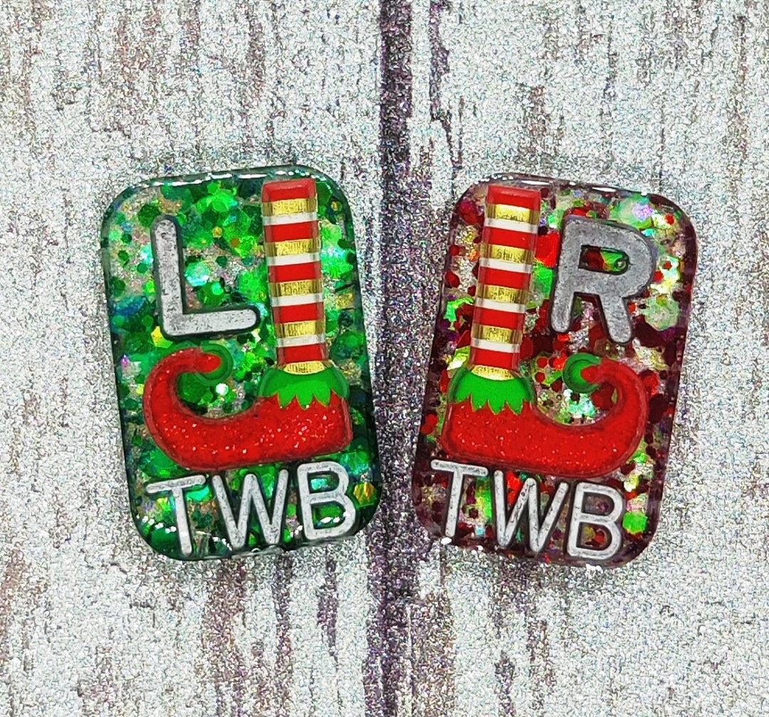 Holiday Elf Feet Lead Letter X-ray Markers With Initials - Etsy