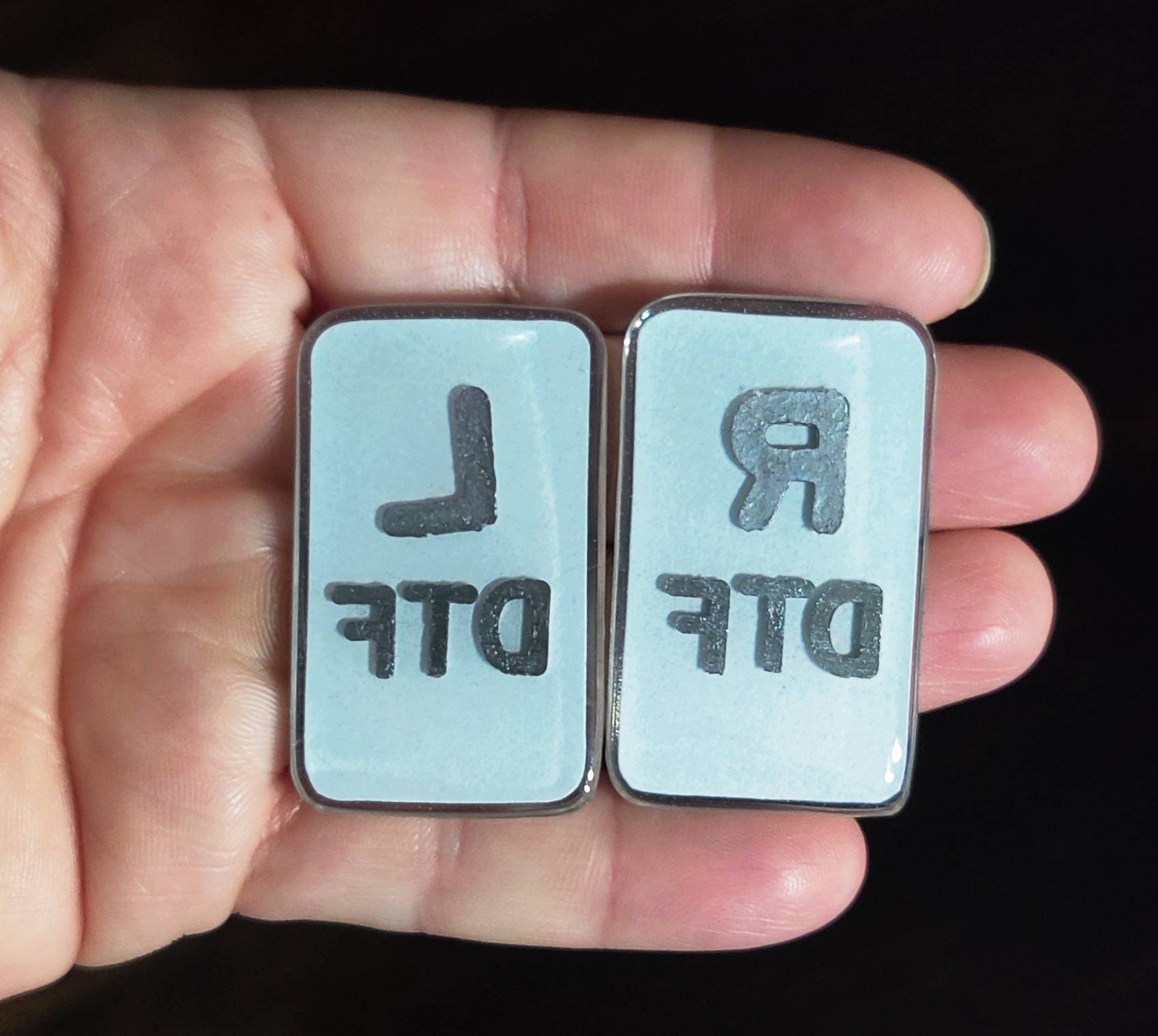 Rock on Lead Letter X-ray Markers With Initials - Etsy