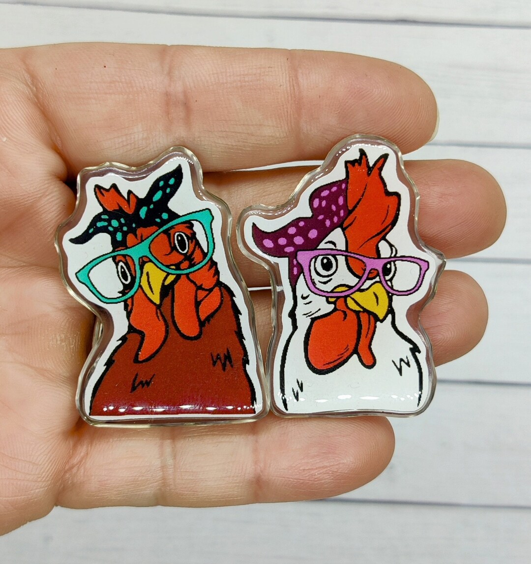 What's Peckin Rooster Chicken Custom X-ray Markers With Initials - Etsy