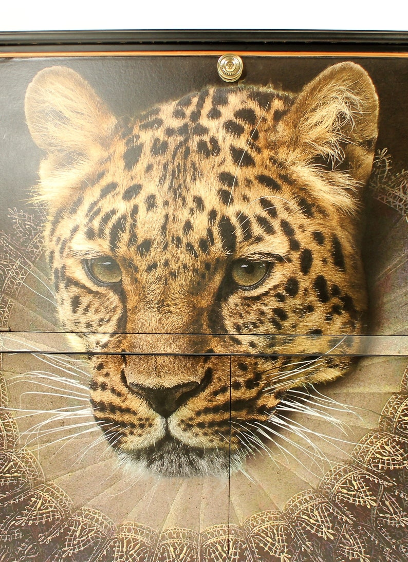 Queen Leopard Cocktail Cabinet - Etsy