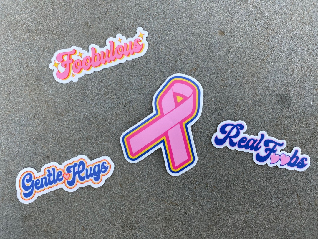 Breast Cancer / Mastectomy 3” Sticker Set (4 Stickers) - Etsy