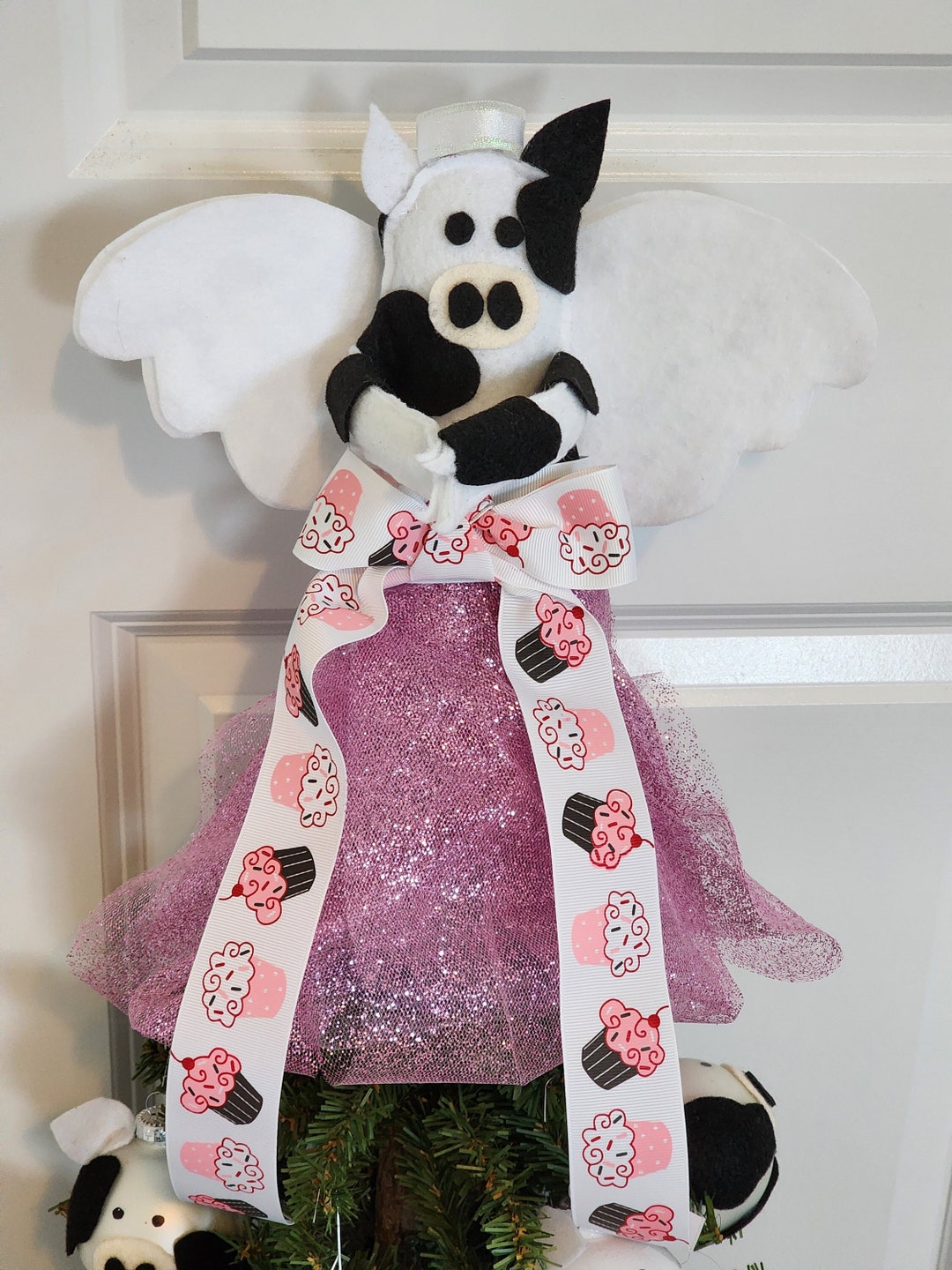 Holy Cow Angel Christmas Tree Topper - Etsy